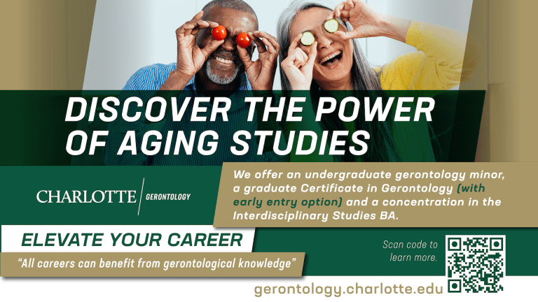 Welcome to Gerontology at UNC Charlotte! - Gerontology Program